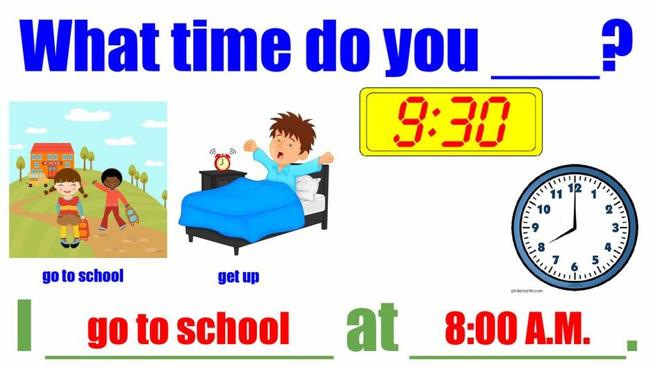 Time / What time do you get up? | Урок на 2 завдання. Англійська мова