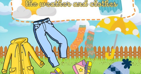 The weather and clothes | Тест на 11 запитань. Англійська мова