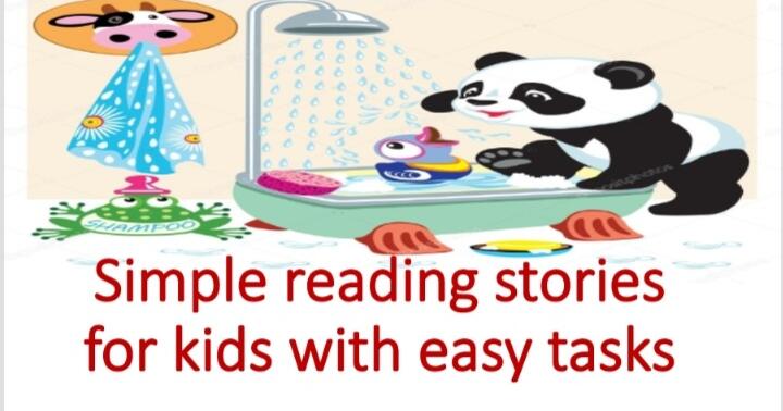Simple reading stories for kids with easy tasks | Презентація ...