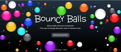 Bouncy Ball. Вимірювання рівня звуку в класі.