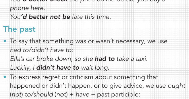 Present and past modal structures | Вебквест. Англійська мова