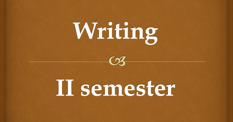 Writing II semester | Тест на 12 запитань. Англійська мова