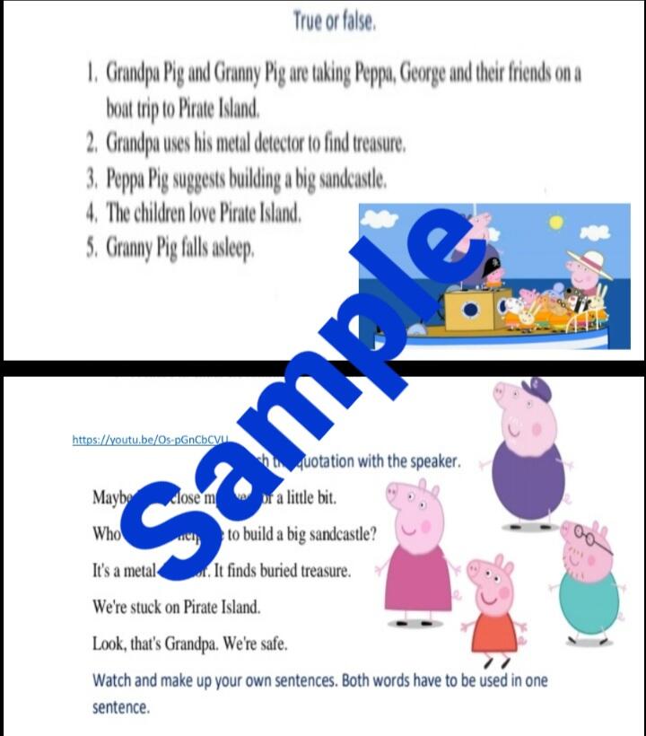 Peppa Pig Pirate Island. Activities with video. Presentation ...
