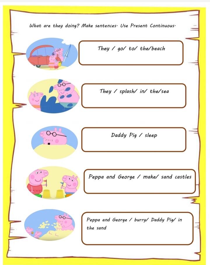 Peppa Pig at the beach | Тест на 12 запитань. Англійська мова