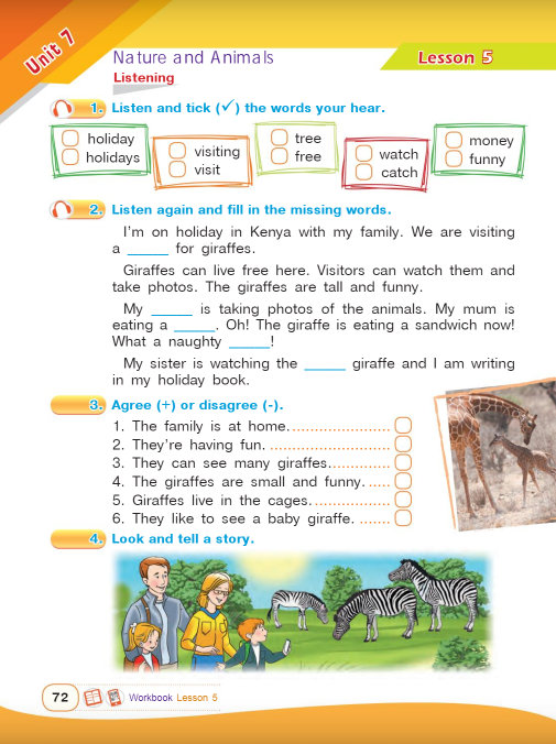 Unit 7. Nature and Animals. Lesson 5. Listening | Урок на 3 завдання ...