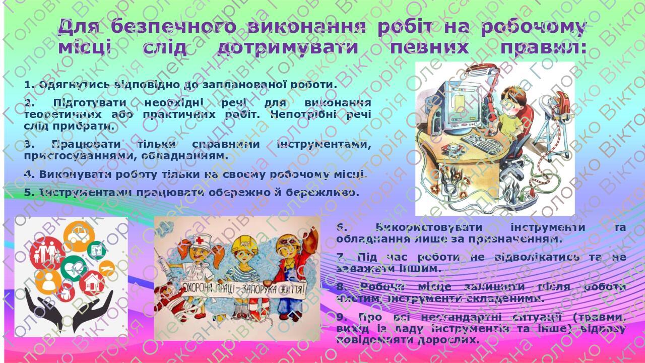 5 кл НУШ Технології Презентація на 1 2 урок 1 Вступний інструктаж