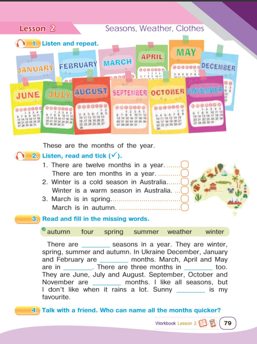 Unit 8. Season, Weather, Clothes. Lesson 2 | Урок на 5 завдань ...