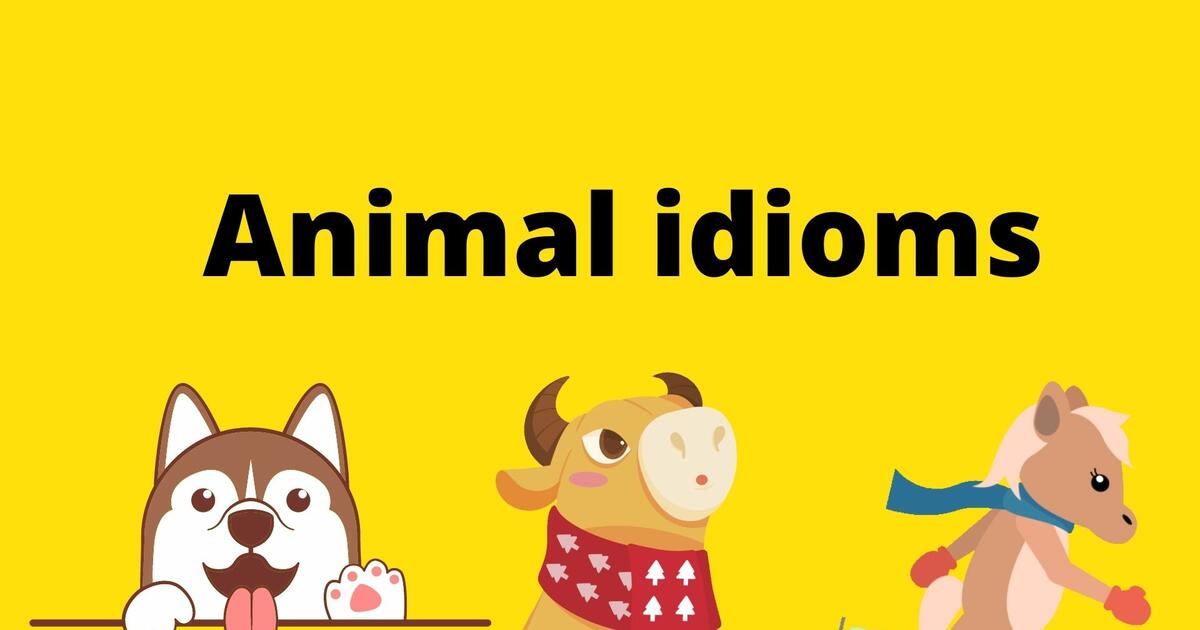 Озвучена ідеопрезентація "Animal idioms" | Презентація. Англійська мова