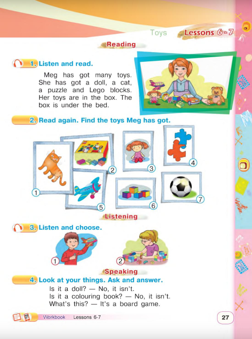 Англійська мова. 2 клас. Вивчення граматичної конструкції "have got ...