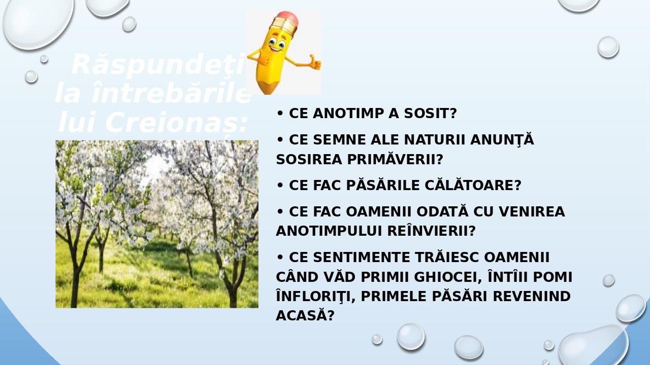 Презентація до уроку румунської мови 'Descrierea unui anotimp ...