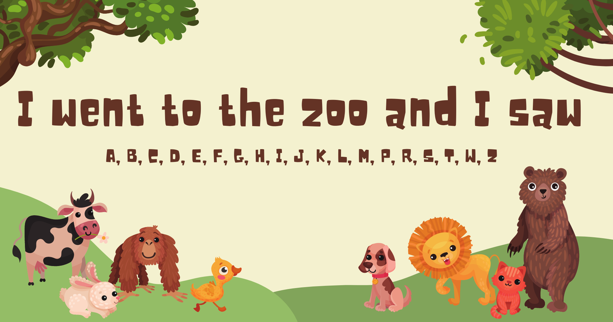 Гра «I went to… and I saw…» | Ілюстрації. Англійська мова