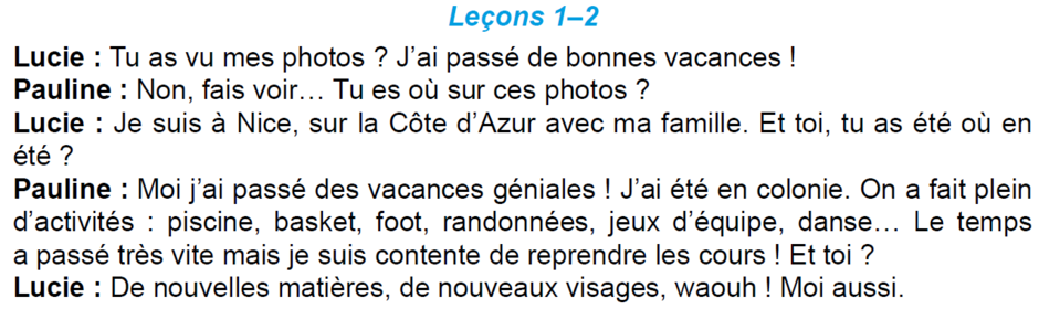 Mes vacances (dialogue + exercices) | Урок на 2 завдання. Французька мова