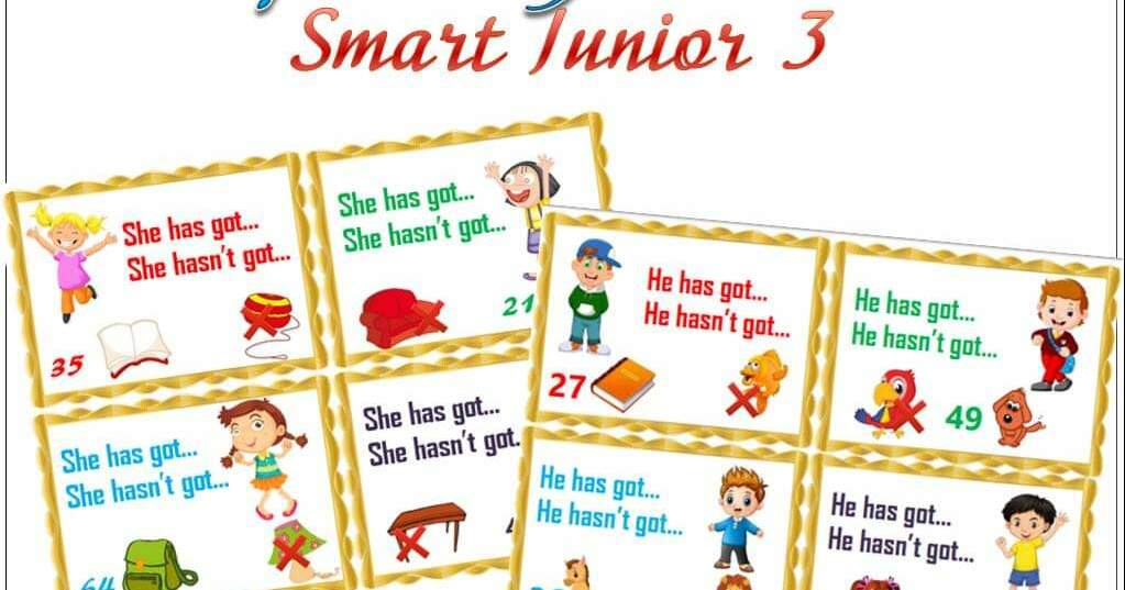 Speaking cards "She has got..He has got.." | Інші методичні матеріали ...
