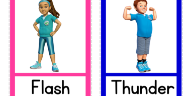 Quick Minds 1. Флешкартки Супергерої: Thunder, Misty, Whisper, Flash ...