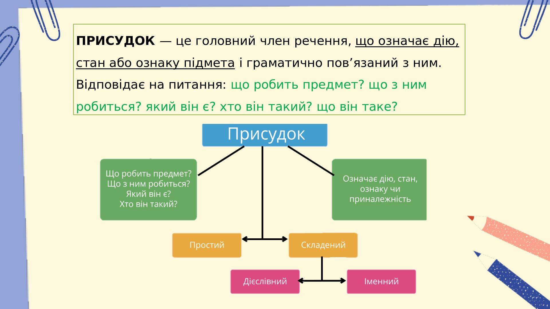 ПРЕЗЕНТАЦІЯ ПІДМЕТ І ПРИСУДОК ЯК ГОЛОВНІ ЧЛЕНИ РЕЧЕННЯ Презентація