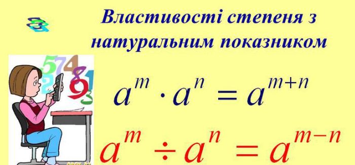 Властивості степенів. Як піднести степінь до степеня? | Урок на 12 ...