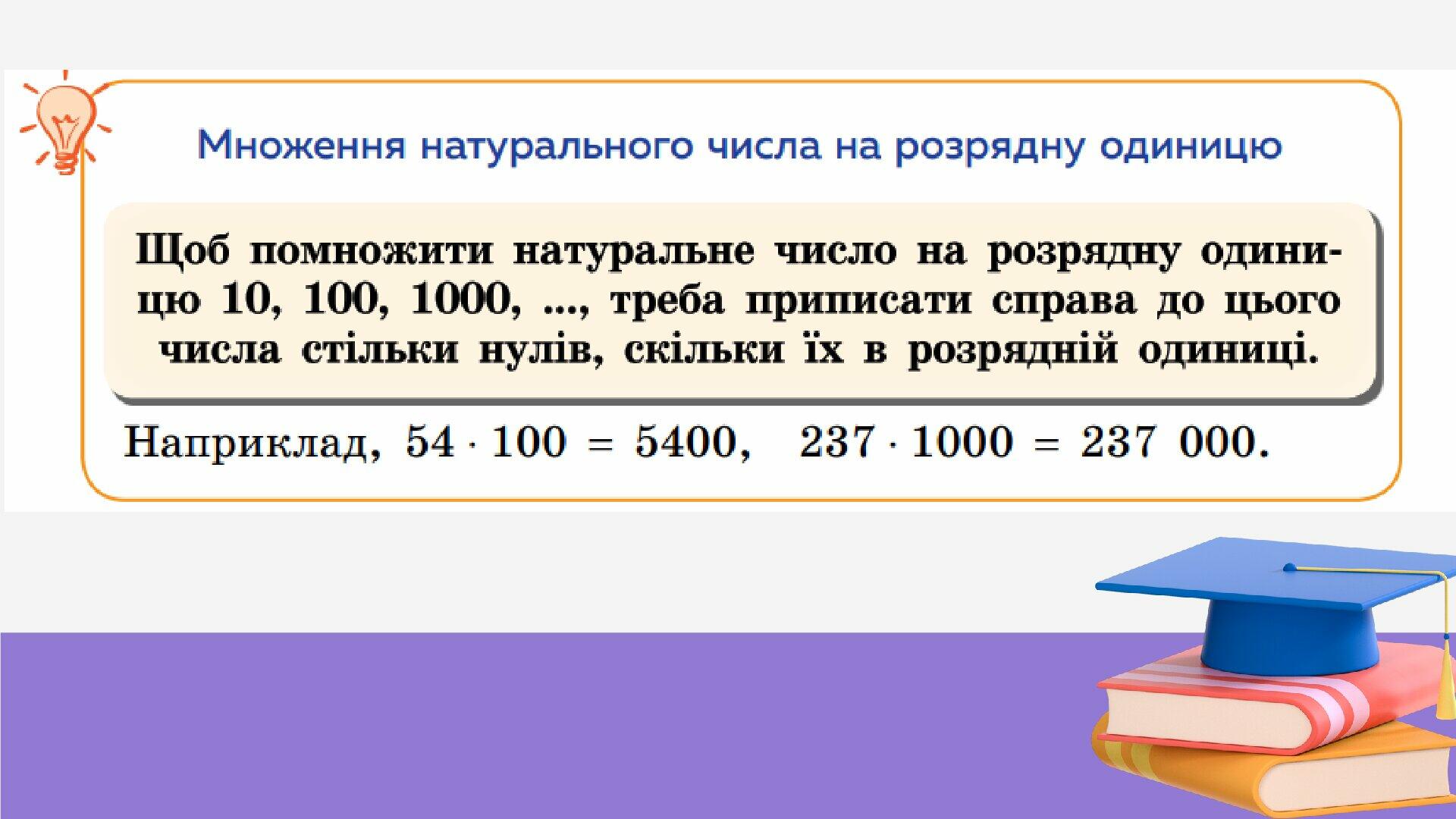 Властивості множення 5 клас НУШ Презентація Математика